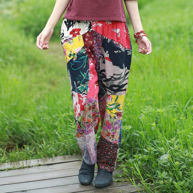 Random Patchwork Floral Hippie Pants – Buddhatrends