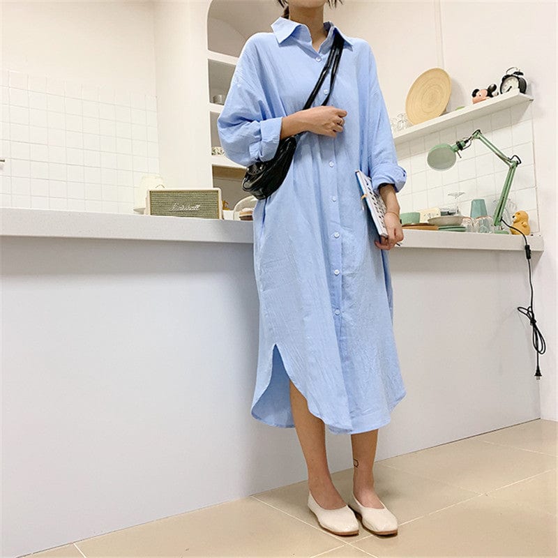Madison Oversized Boyfriend Shirt Dress – Buddhatrends