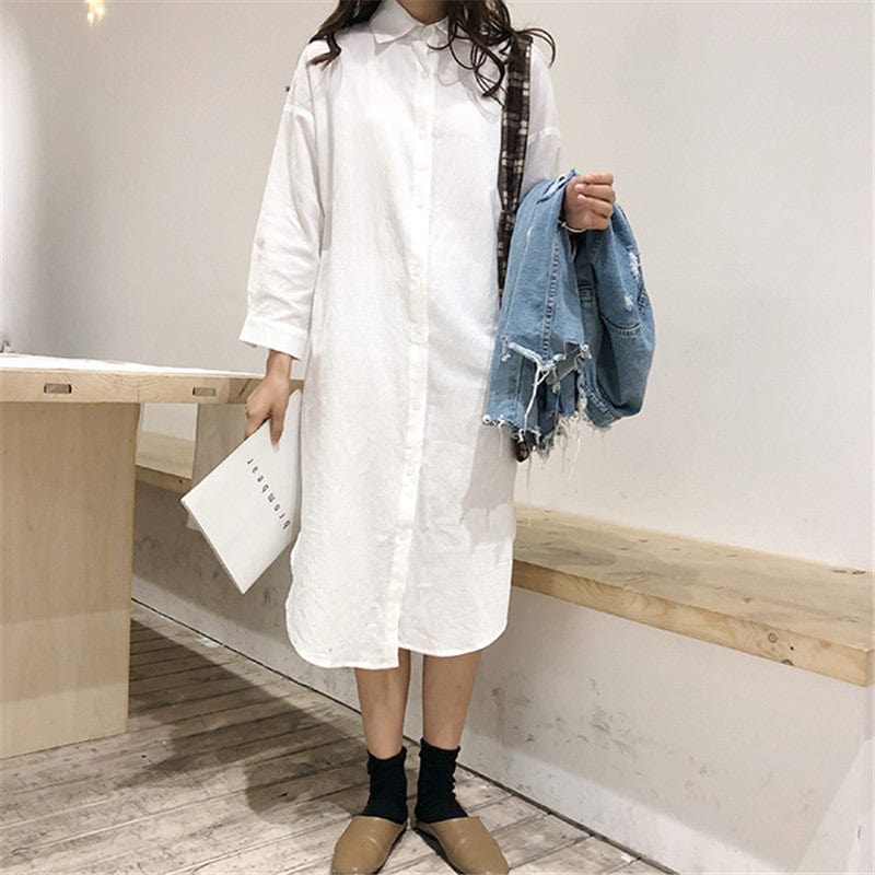 Madison Oversized Boyfriend Shirt Dress – Buddhatrends